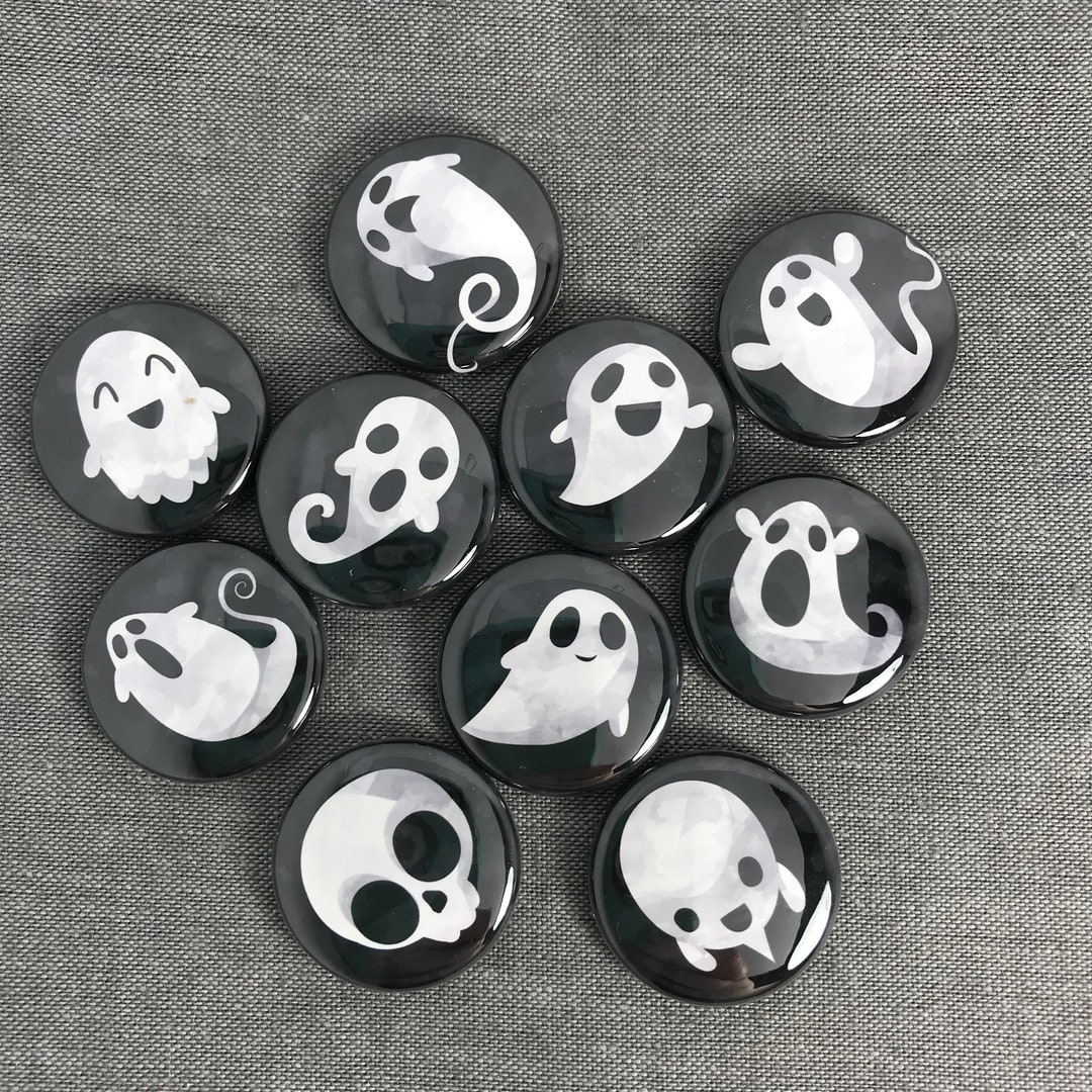 Halloween Ghost Pins for Baby Shower Favor Badges for Candy-free ...