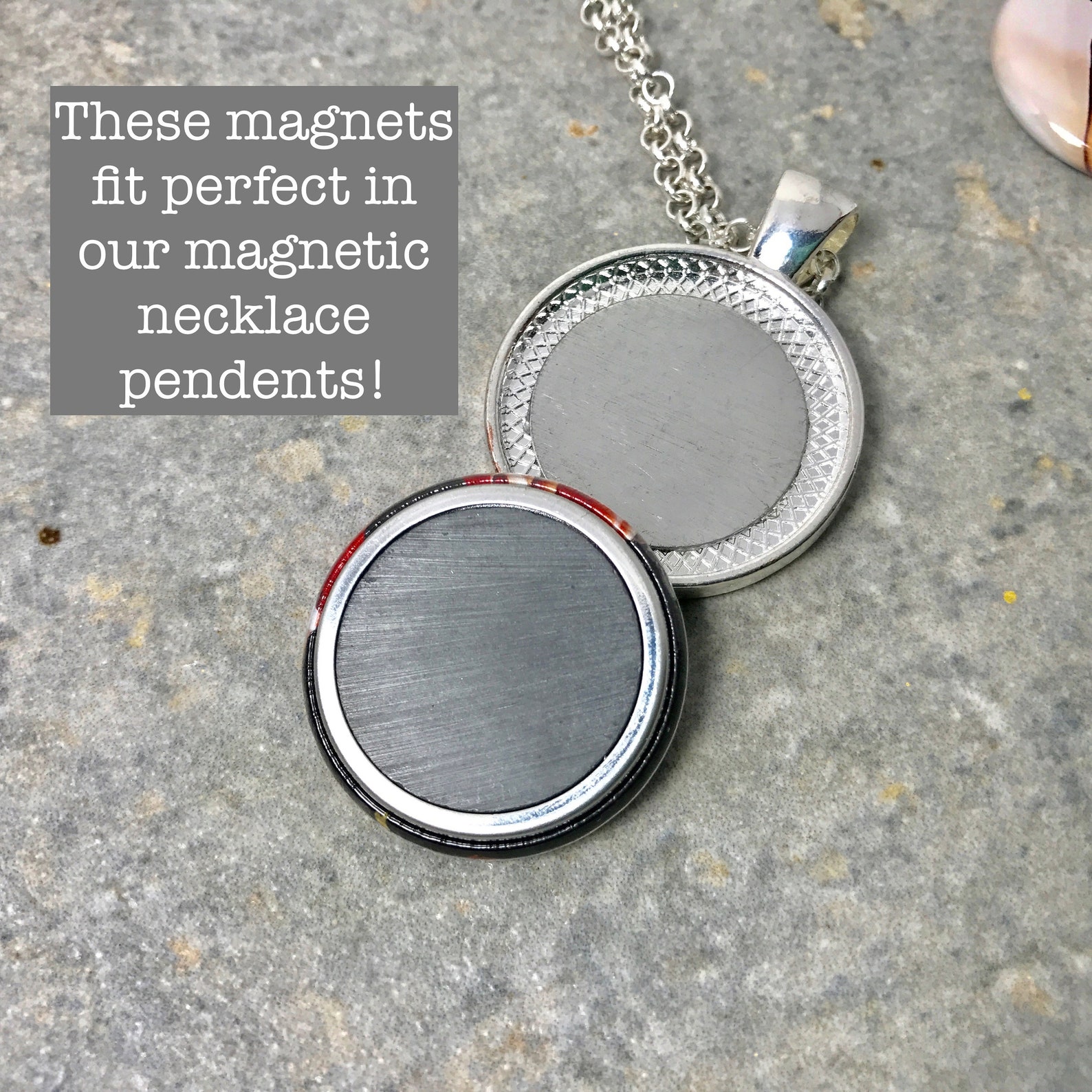 Moon Pin Outer Space Button 1 Inch Magnetic Necklace Charm Star ...