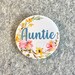 Baby Shower Name Buttons Mommy to Be Corsage Pin Personalized Family ...