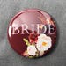 Burgundy Blush Wedding Party Pins Bridal Party Name Badges - Etsy