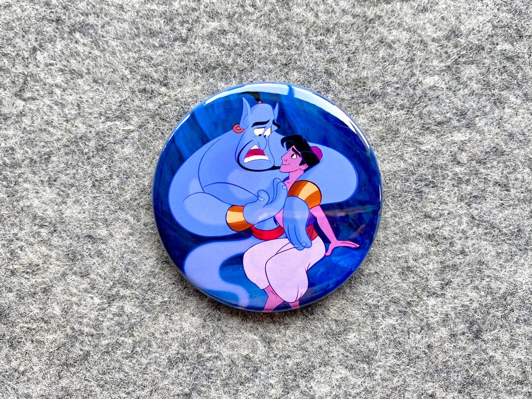 Aladdin Genie Pin Disney Storybook Badge Pin Trading - Etsy