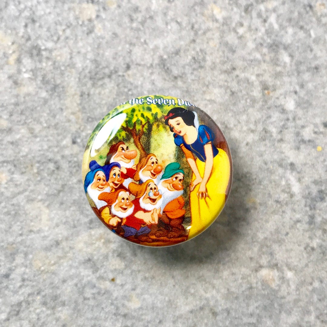 Snow White Inspired Pin Classic Fairytale Storybook Pinback - Etsy