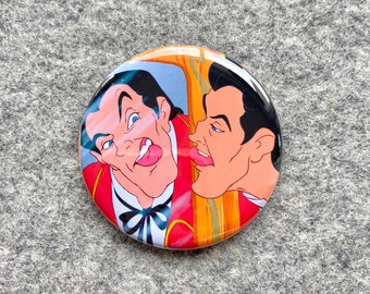 Beauty and the Beast Inspired Gaston Pin Pinback Button - Etsy
