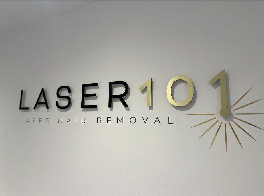 Custom Business Signs, Floating Sign, Raised Metal Letters, Laser Cut ...