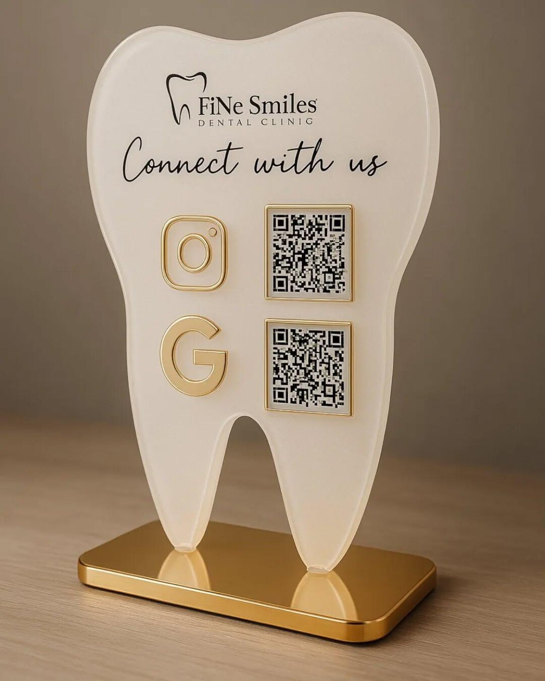 Acrylic Qr Code Scan Sign, Social Media Qr Acrylic Display, Payment Qr ...