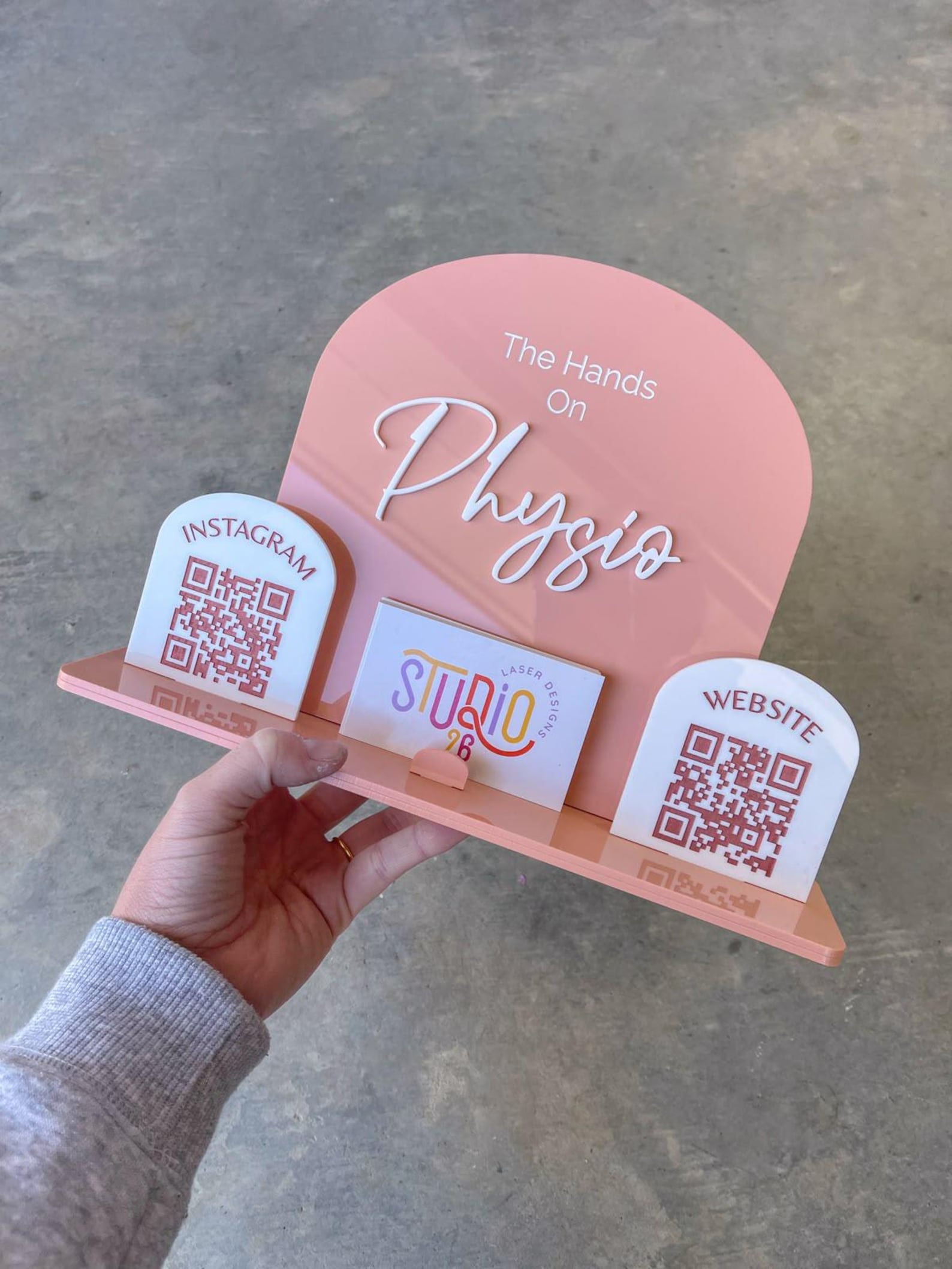 Acrylic Qr Code Scan Sign, Social Media Qr Acrylic Display, Payment Qr ...
