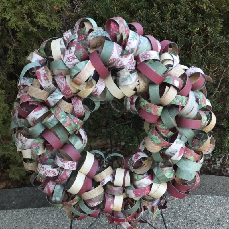 Paper Wreath - Etsy