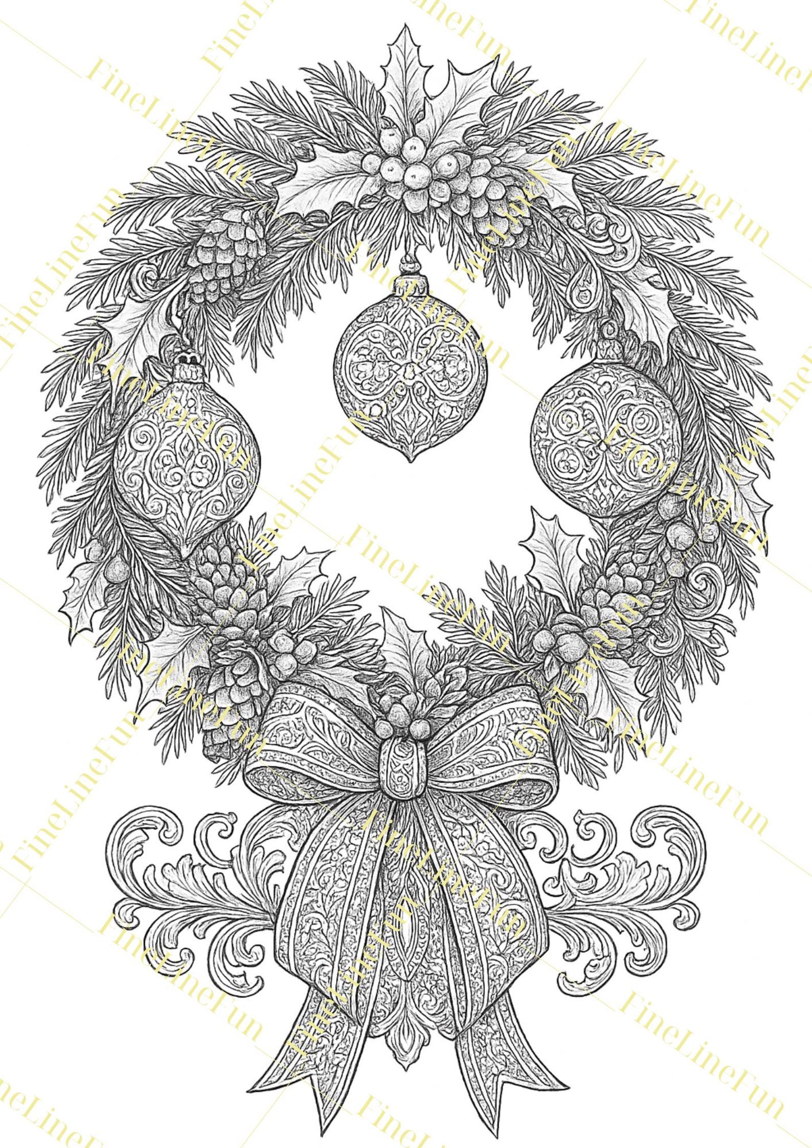 Christmas Coloring Book for Adults | Holiday Mandalas (PDF Pattern ...
