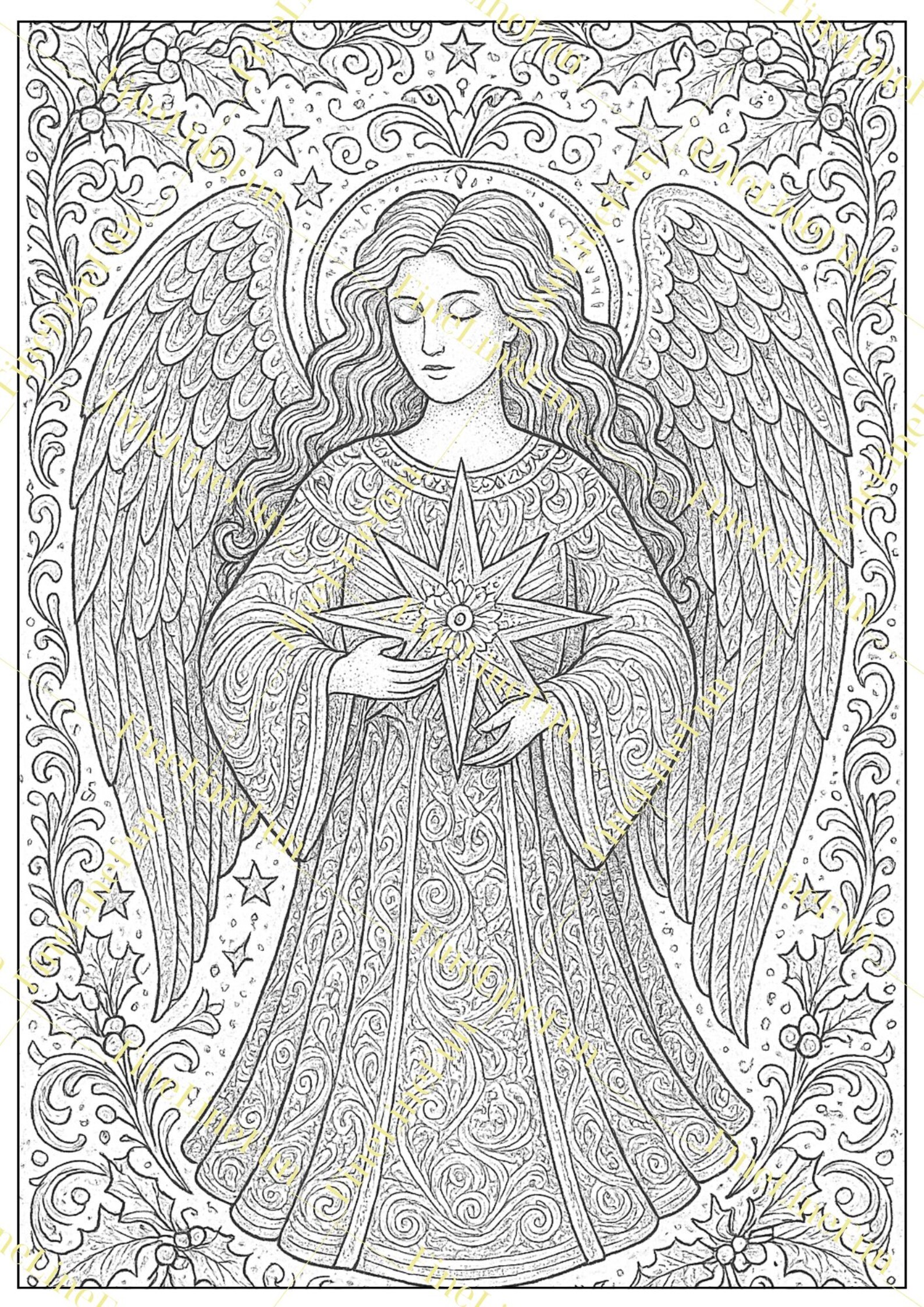 Christmas Coloring Book for Adults | Holiday Mandalas (PDF Pattern ...