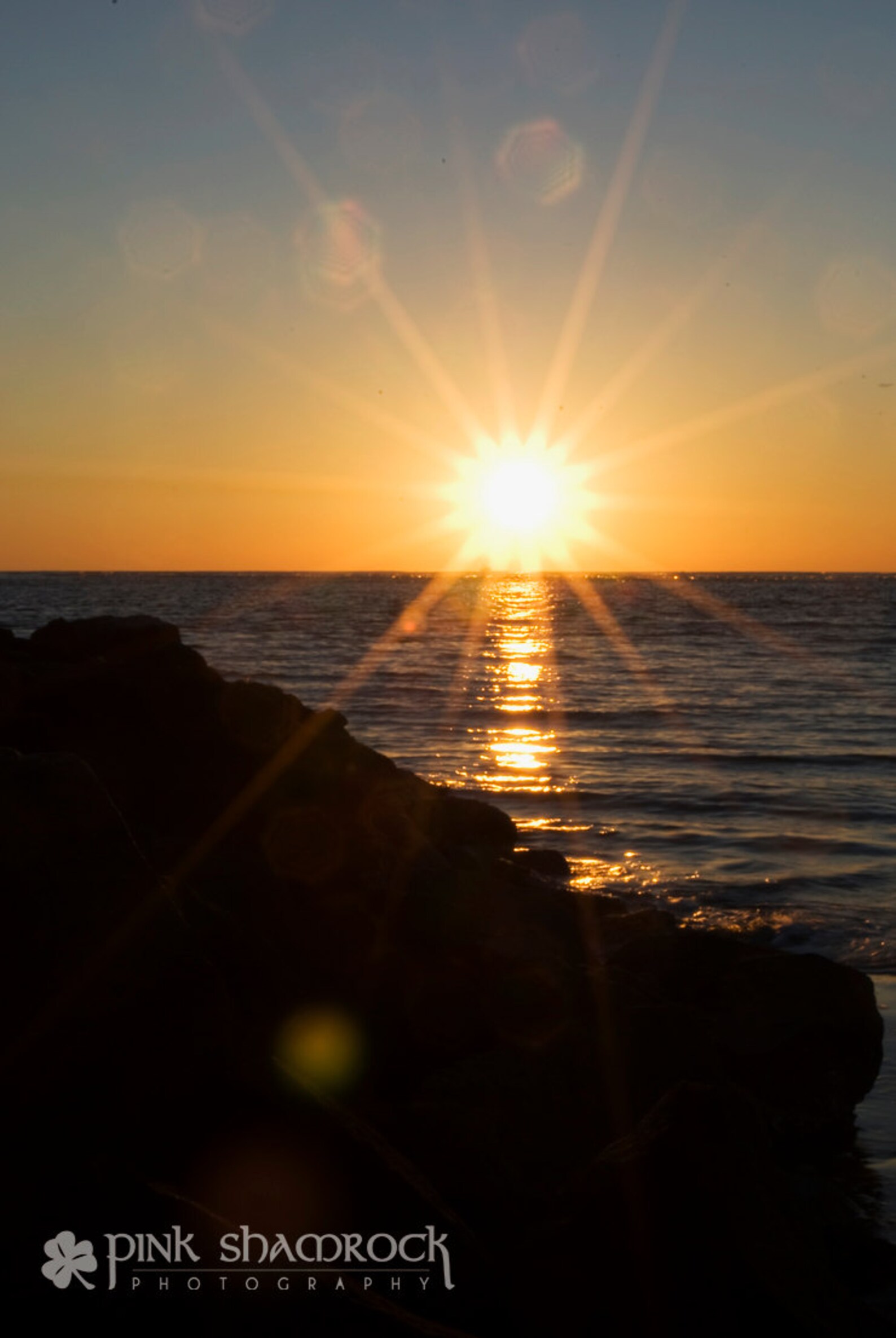 Sunburst Beach Ocean Sunrise Fine Art Print - Etsy