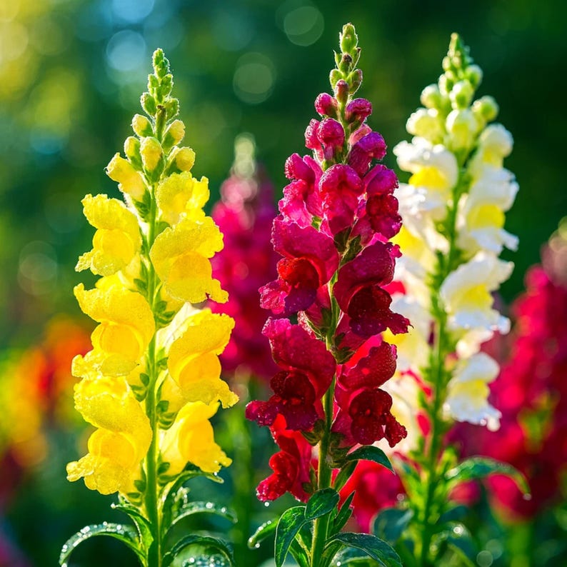 6000++ Hummingbird Snapdragon Seeds – Colorful Annual Flower Seeds for ...