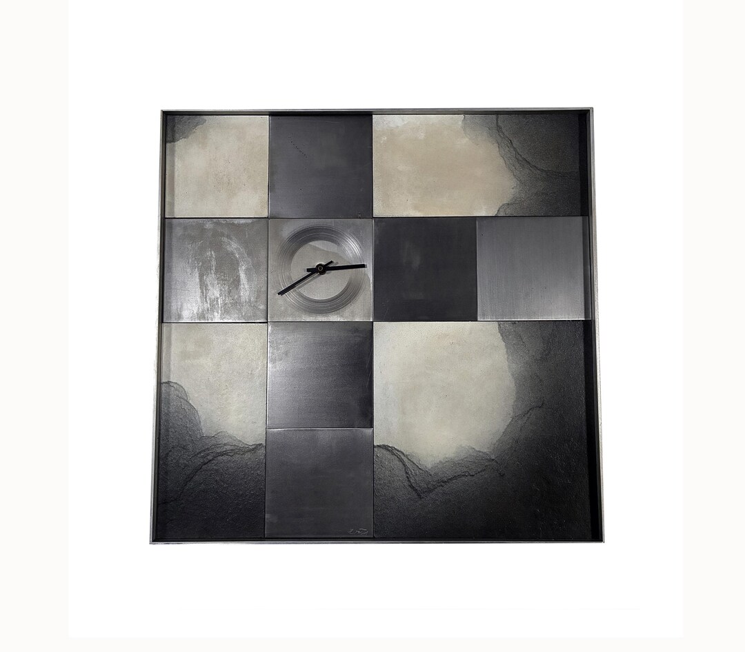 XL Wall Clock • Sculpture • Otto Louis • 50 Cm X 50 Cm • 1975 - Etsy