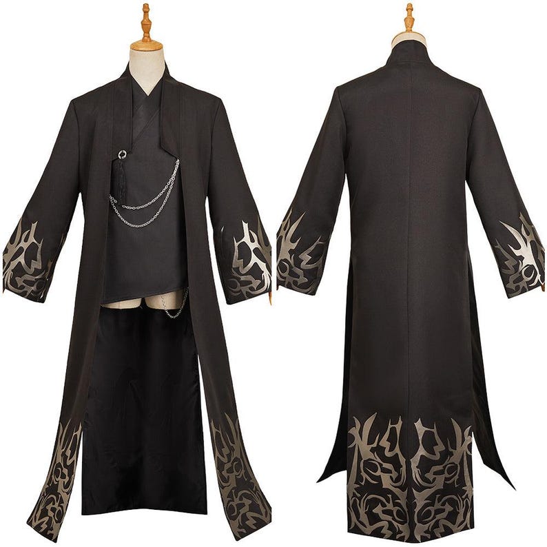 Kpop Demon Hunters Jinu Saja Your Idol Black Top Coat Set Cosplay ...