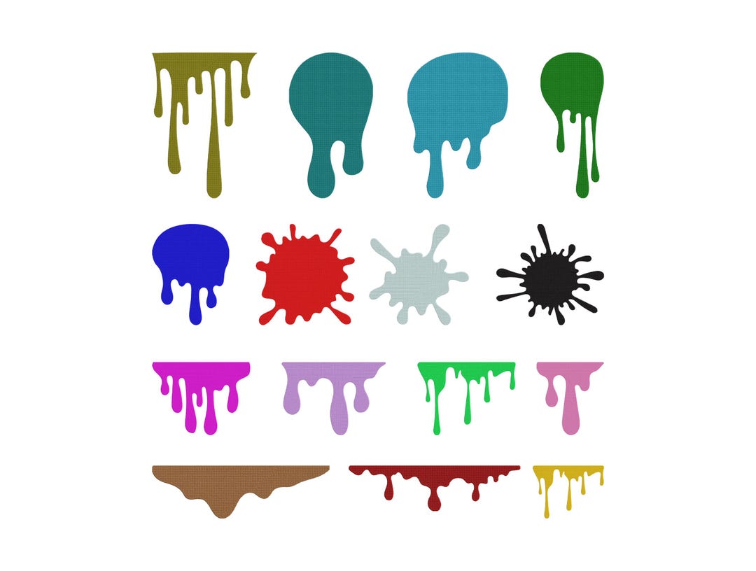 Splash Embroidery Design, Blot Embroidery, Paint Blot, Ink Blot,splat ...
