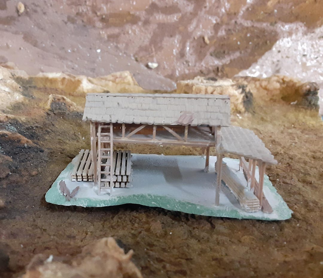 N-scale Wood Shed - Etsy