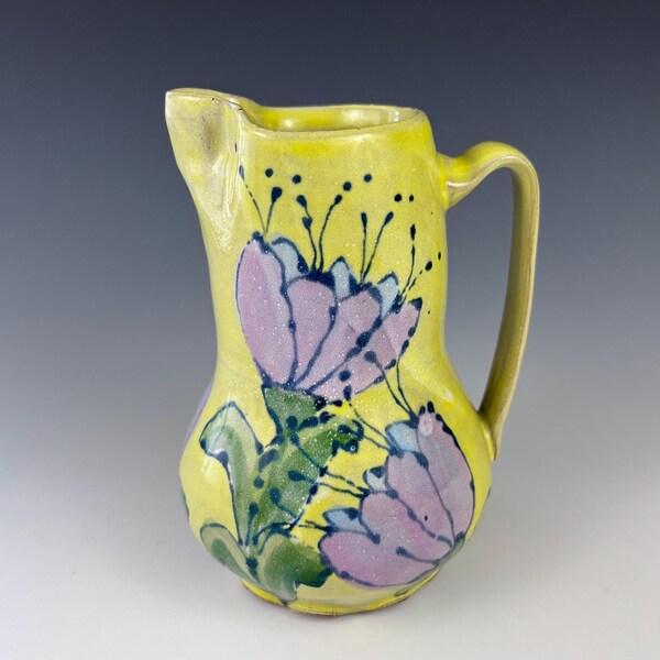 Small Yellow Pitcher - Etsy