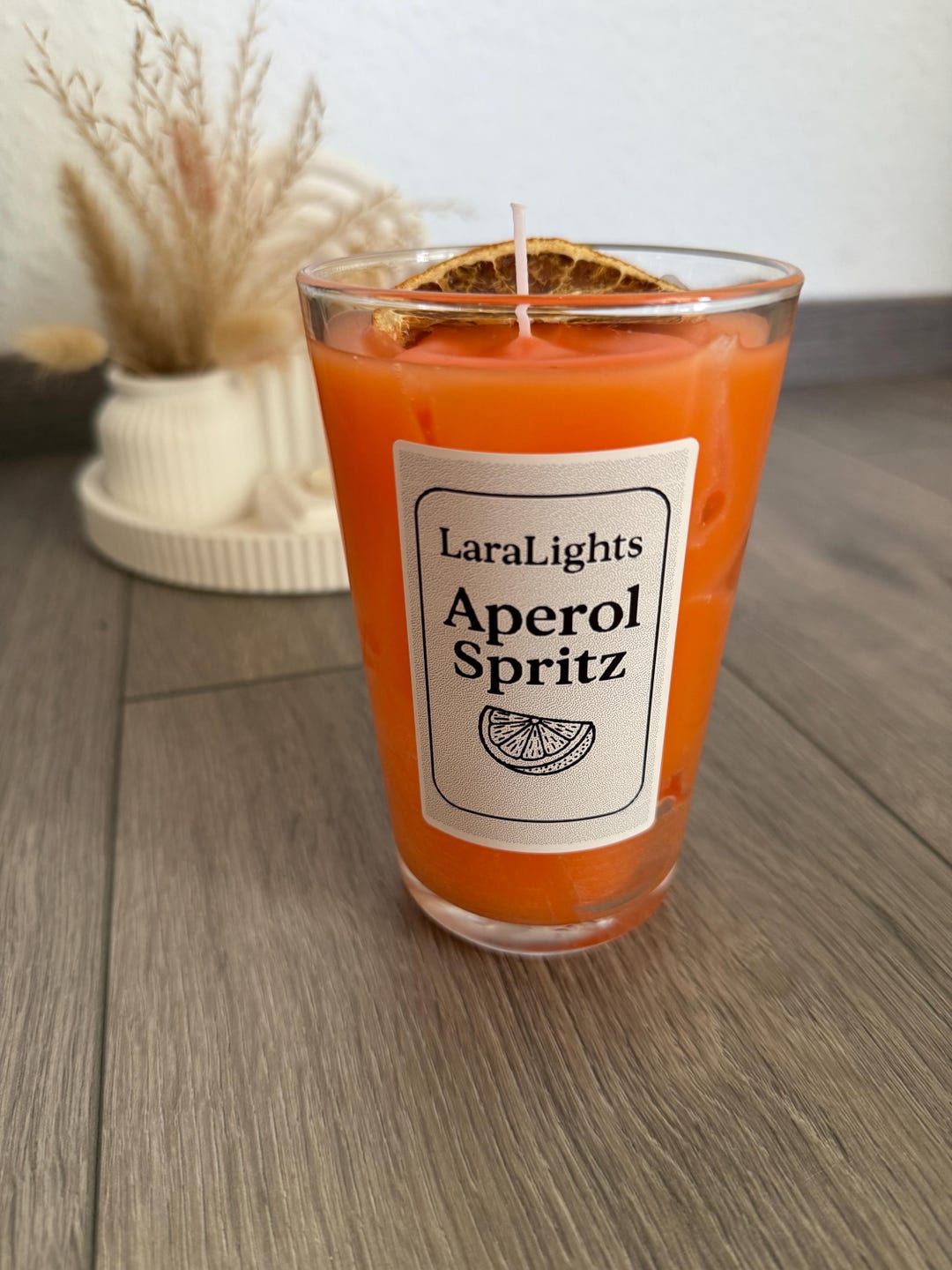 Aperol Spritz Candle | Handmade - Etsy