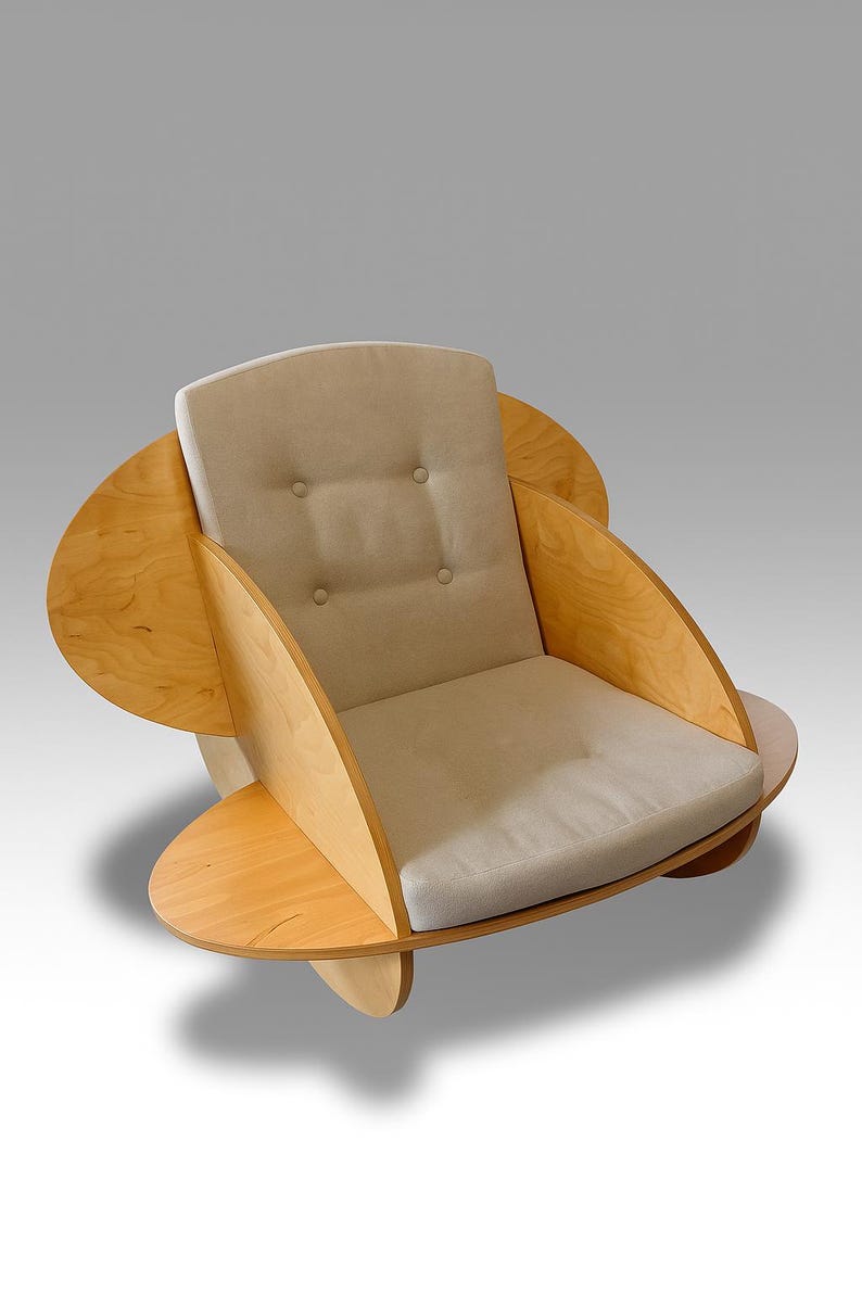 Oval Rocker, Rocking Chair, Modern Chair. - Etsy Israel