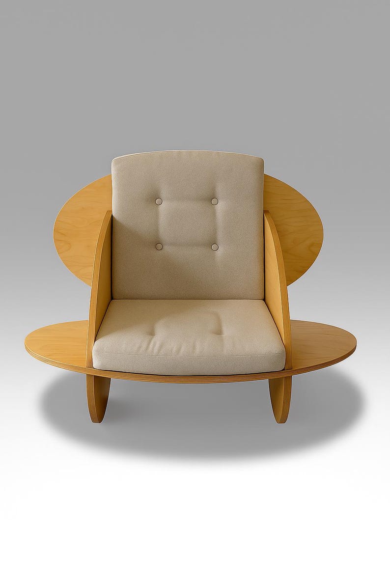 Oval Rocker, Rocking Chair, Modern Chair. - Etsy Israel