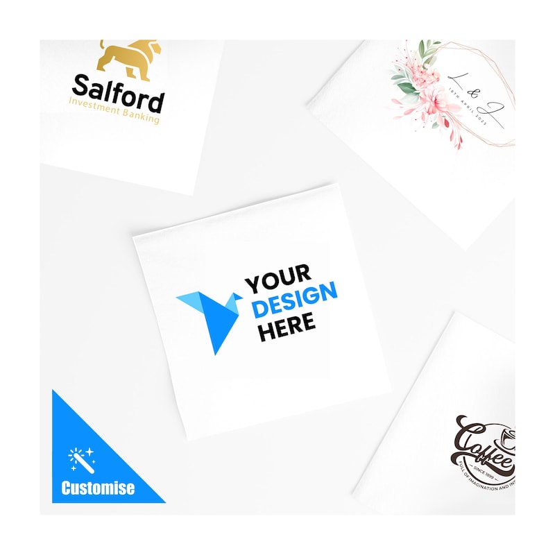 Logo Luncheon Napkins - Etsy UK