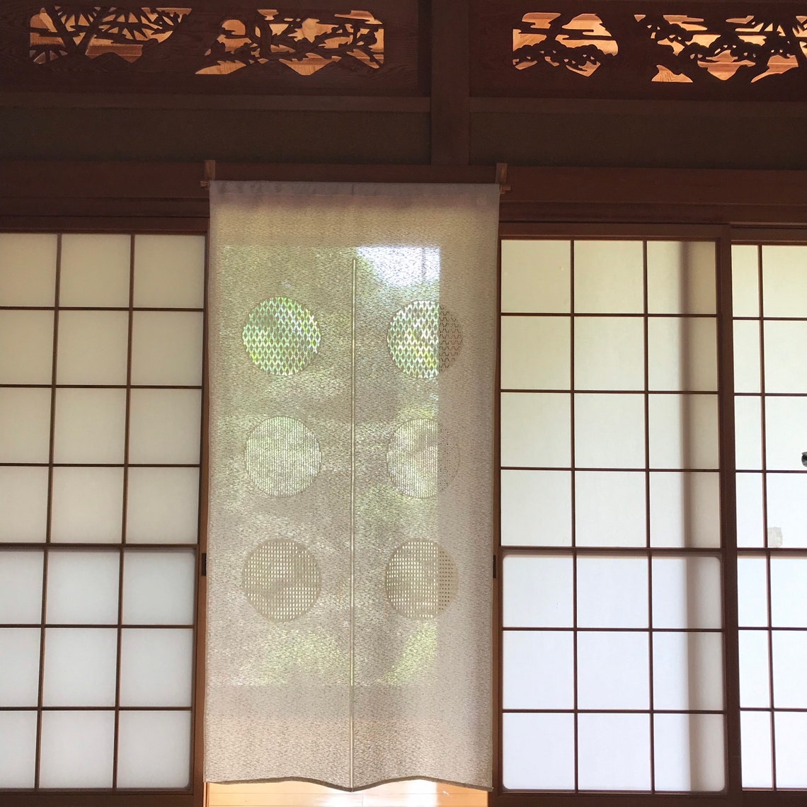 Linen Noren Curtain Japanese Curtain Panel Sheer Linen - Etsy