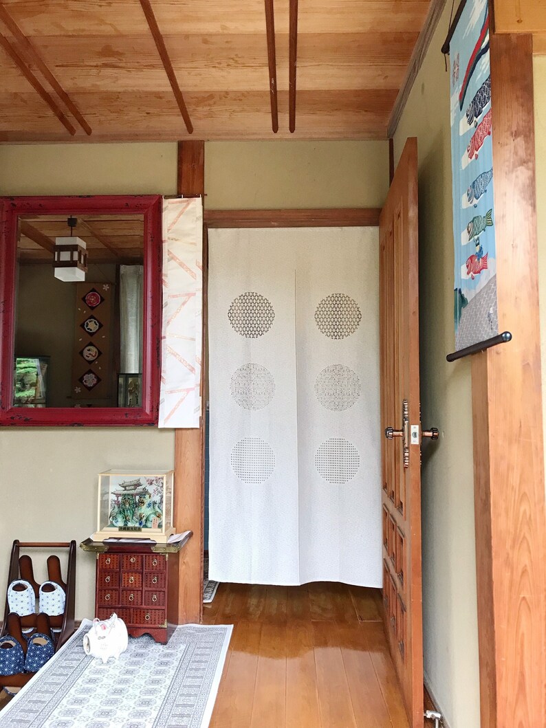 Linen Noren Curtain Japanese Curtain Panel Sheer Linen - Etsy