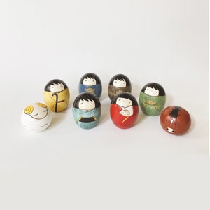 Japanese Nativity Set, Kokeshi Nativity, Nativity Scene, Christmas ...