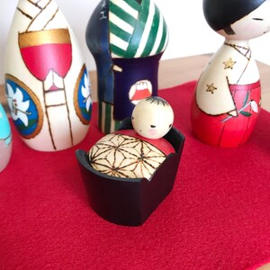 Japanese Nativity Set, Kokeshi Dolls Nativity Set, Nativity Scene ...
