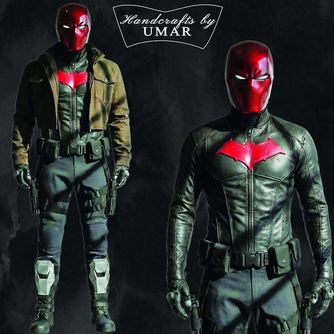 Red Hood Arkham Knight Cosplay Suit – Leather Armor Version With ...