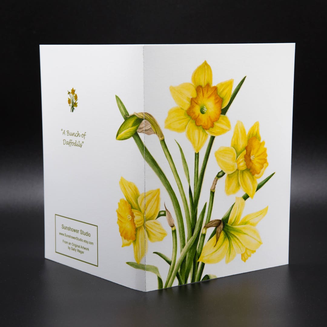 A Bunch of Daffodils - Note Card - Etsy