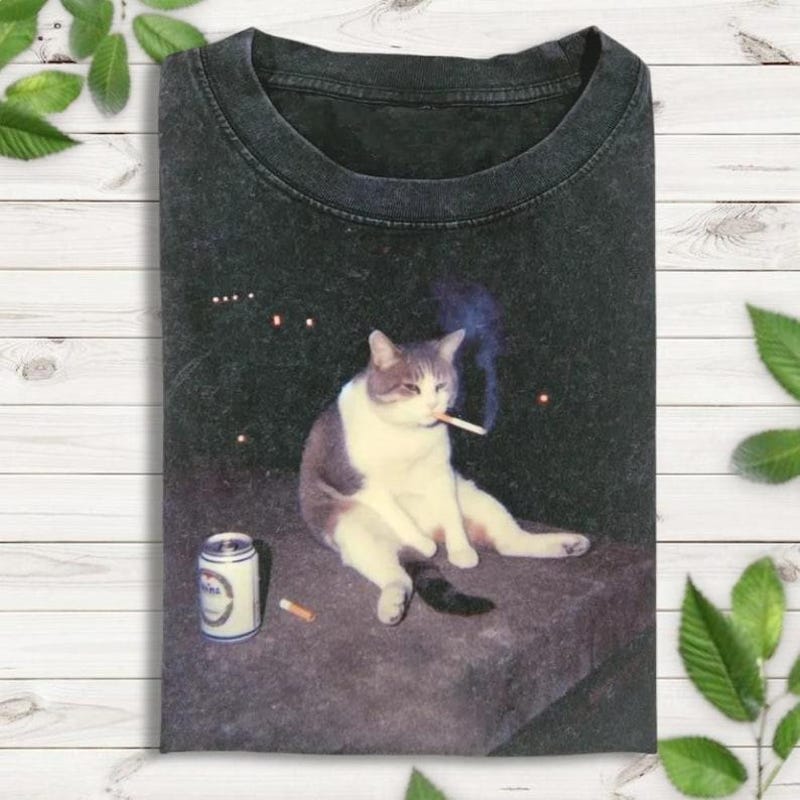 Brainrot Cat Meme Shirt - Etsy