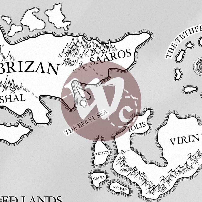 Custom Fantasy World Map - Etsy
