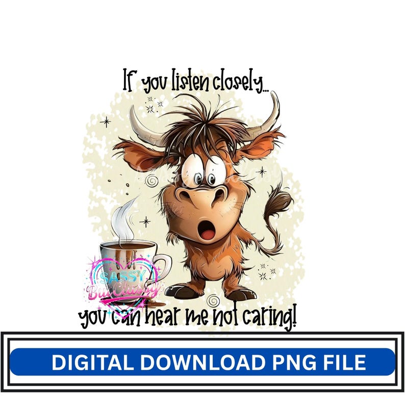 Funny Cow Sarcastic PNG Design - Digital Sublimation Download - Etsy