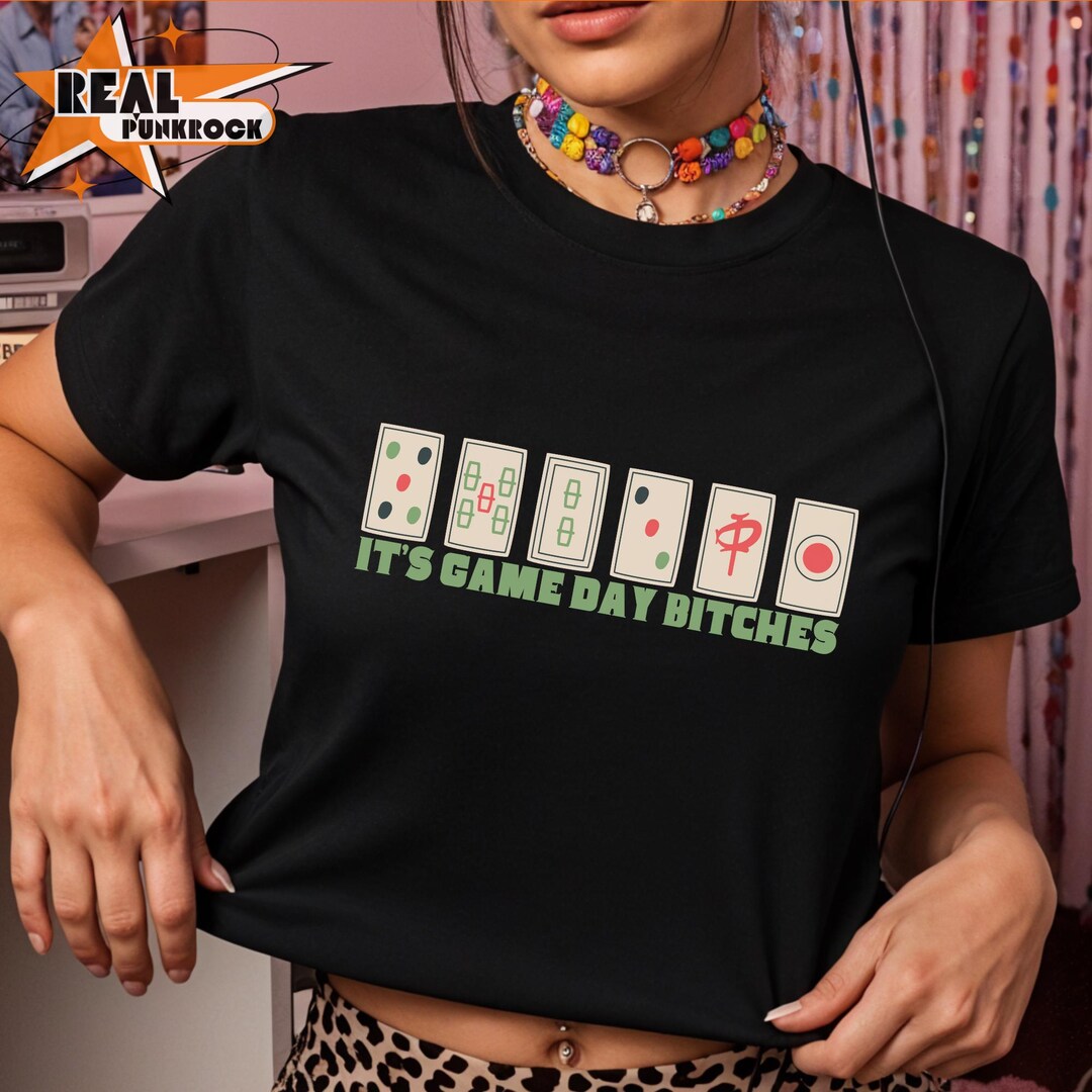 Game Day Funny Mahjong Tee, Mahjong Players Shirt, Comfort Colors ...
