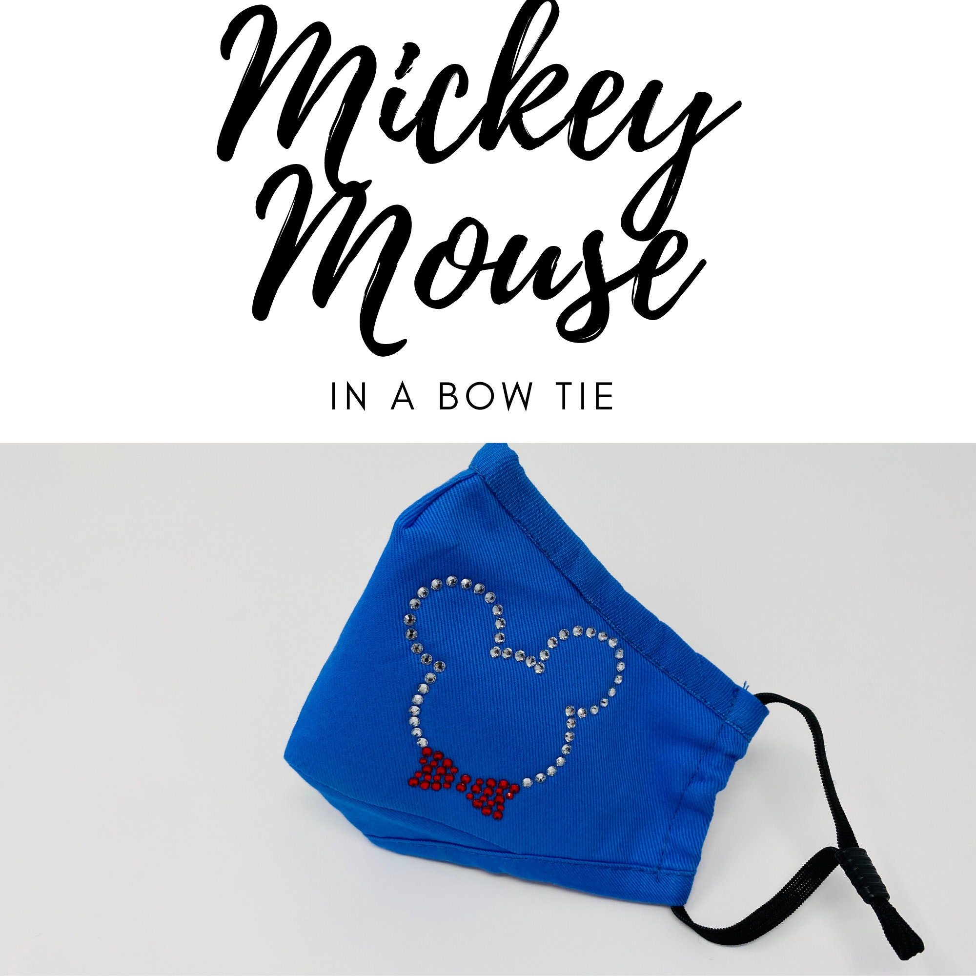 Mini Mouse Face Mask Disney Mask Minnie Mouse 3 Layer Face | Etsy