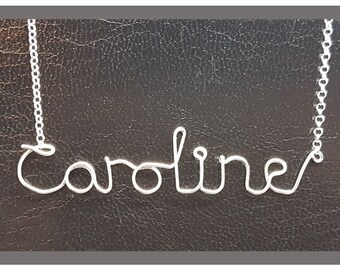 Wire Word Necklace - Etsy