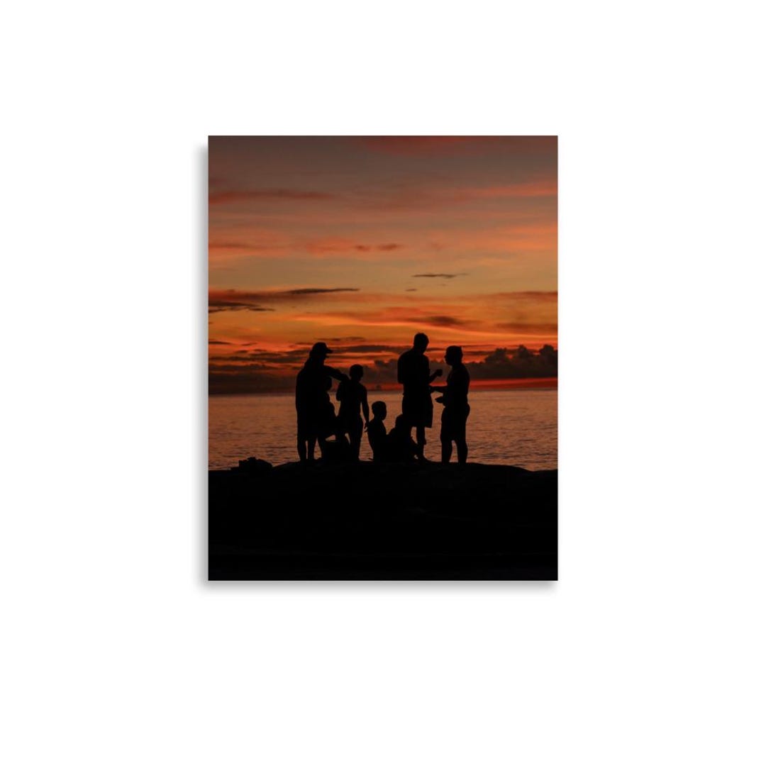 Holbox Sunset Silhouettes – Tropical Beach Photography Print, Mexico ...