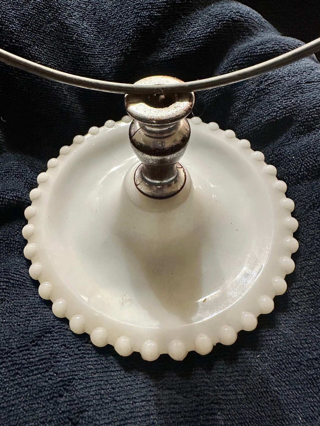 Vintage Milk Glass Mirror - Etsy