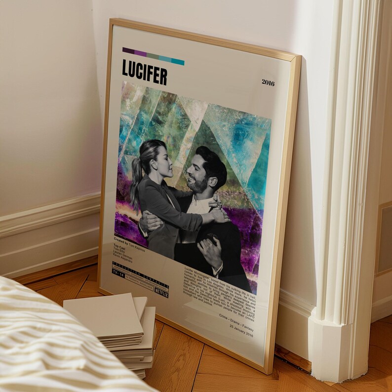 Lucifer TV Show Poster: Urban Fantasy Crime Drama (digital or Print ...