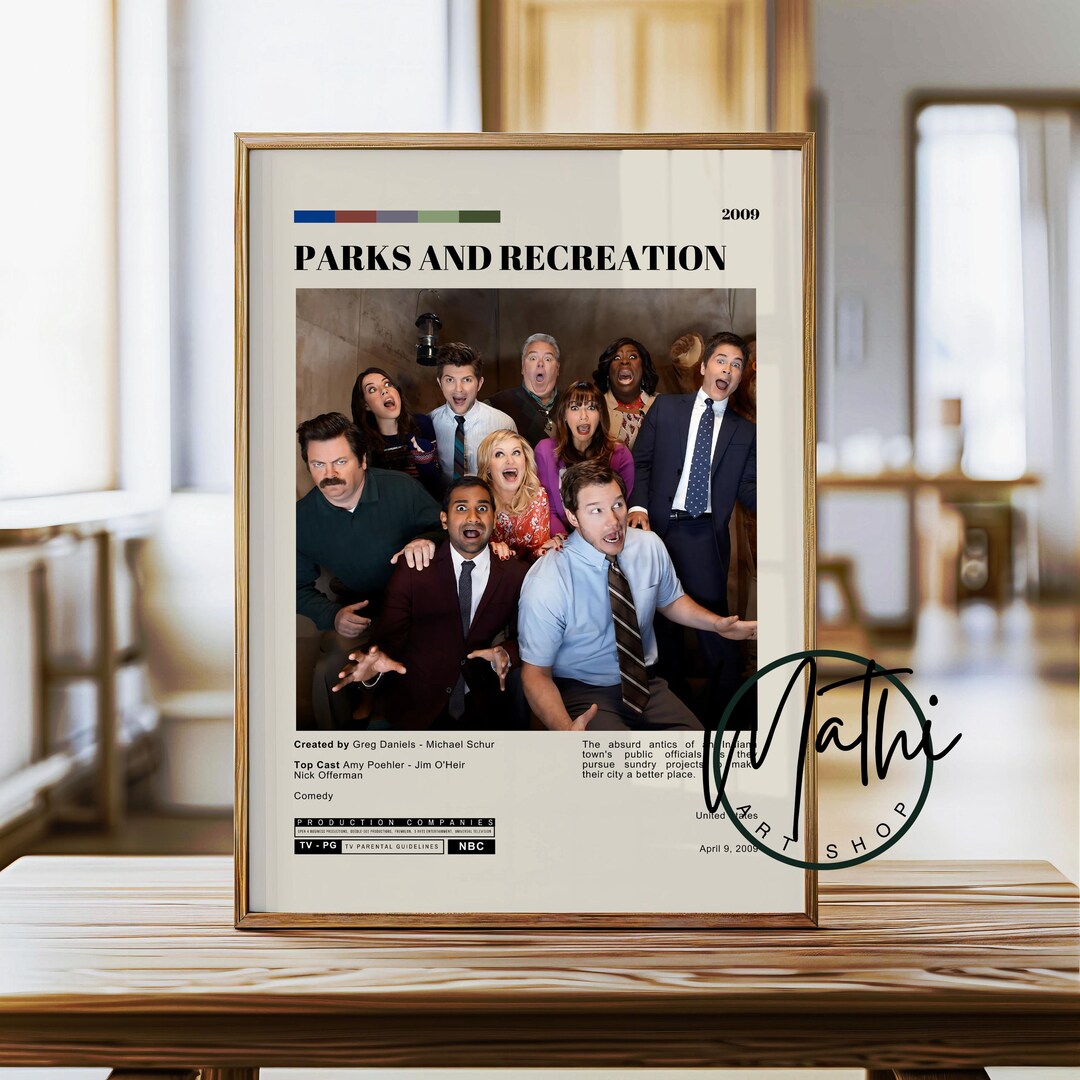 Parks and Recreation Poster: Minimalist TV Show Art Print - Etsy
