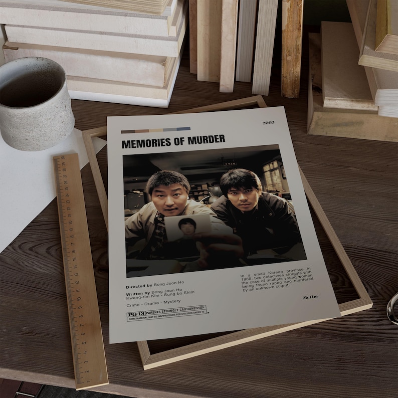 Memories of Murder Movie Poster: Minimalist Crime Thriller Film Art ...