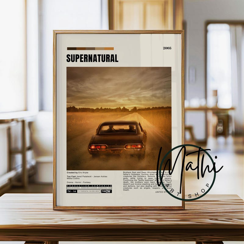 Supernatural Posters Retro - Etsy