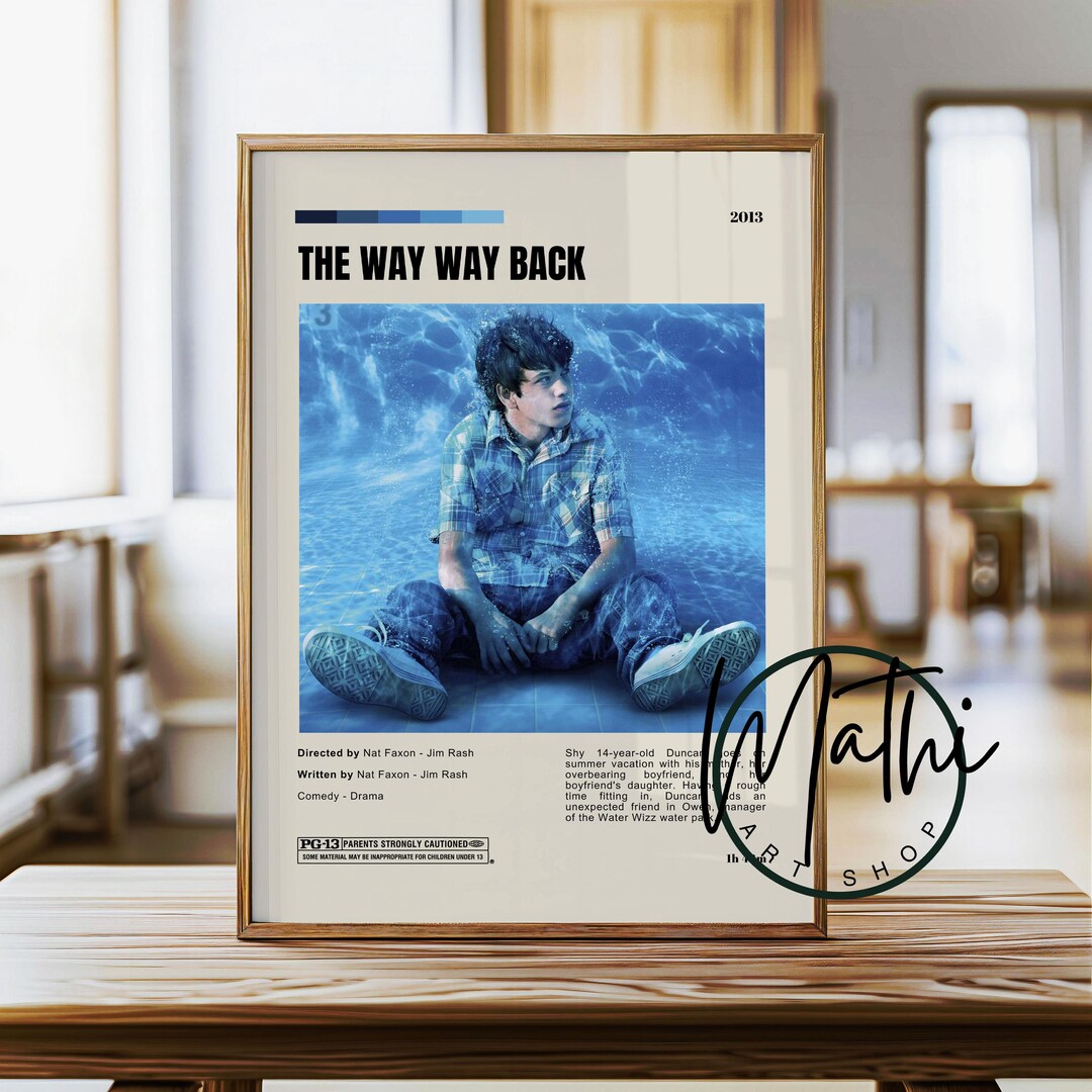 The Way Way Back Movie Poster: Minimalist Coming-of-age Comedy Drama ...