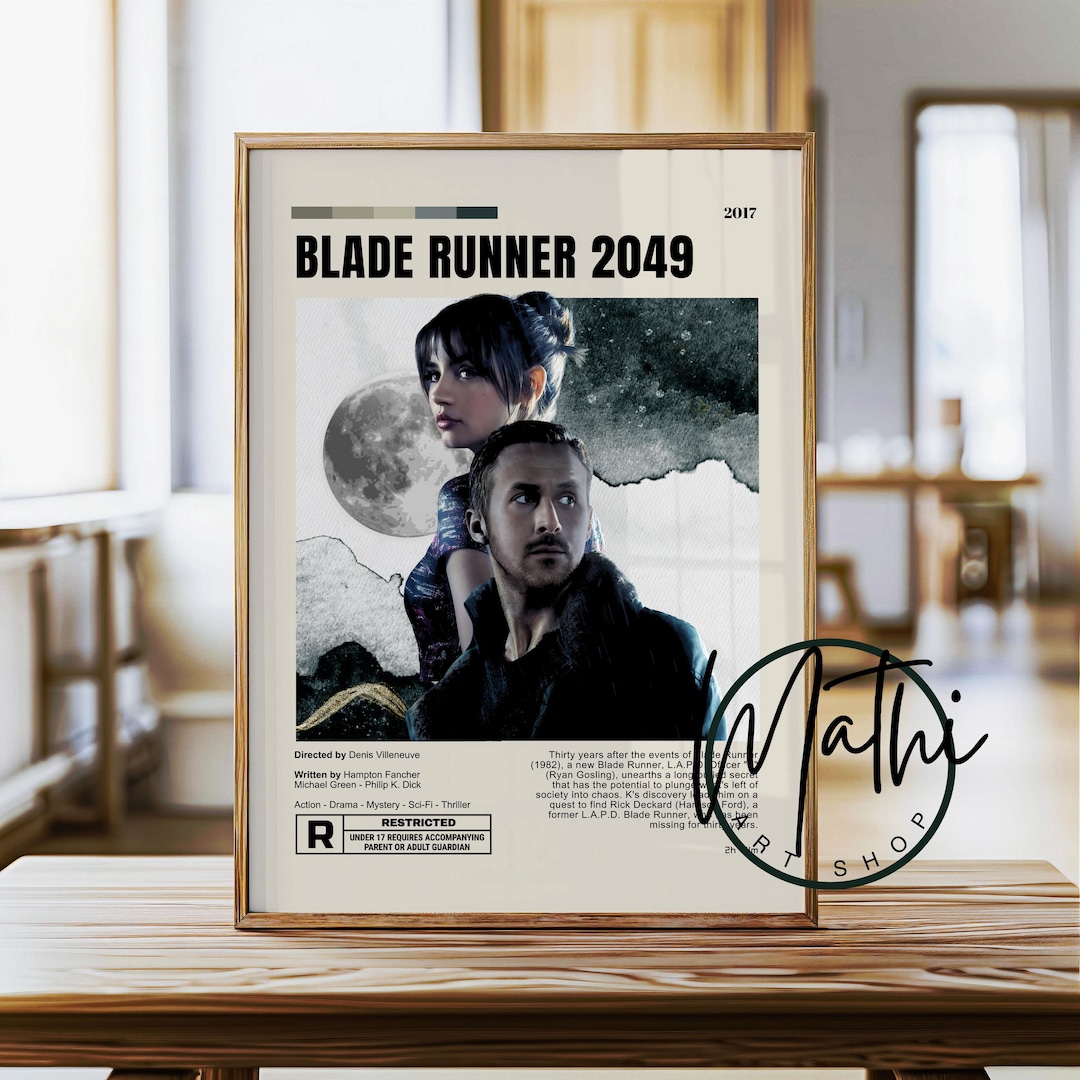 Blade Runner 2049 Minimalist Poster: Neo-noir Sci-fi Film Art - Etsy