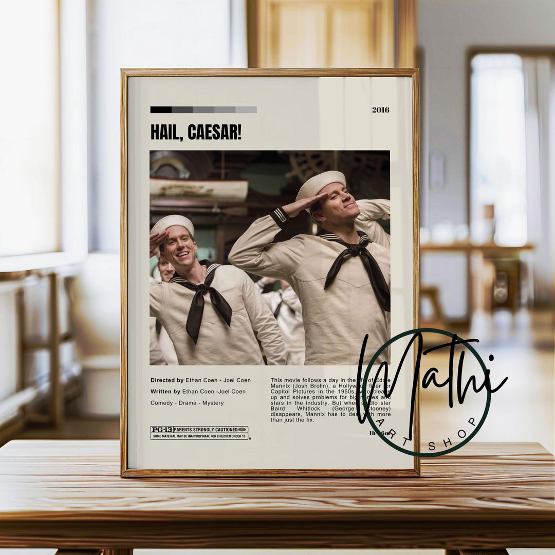 Hail, Caesar! Movie Poster: Minimalist Comedy Drama Film Art (digital ...
