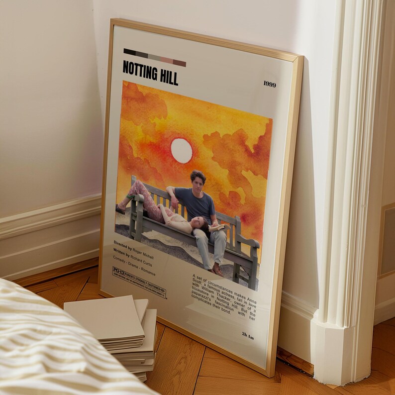 Poster del film Notting Hill: commedia romantica minimalista (digitale ...