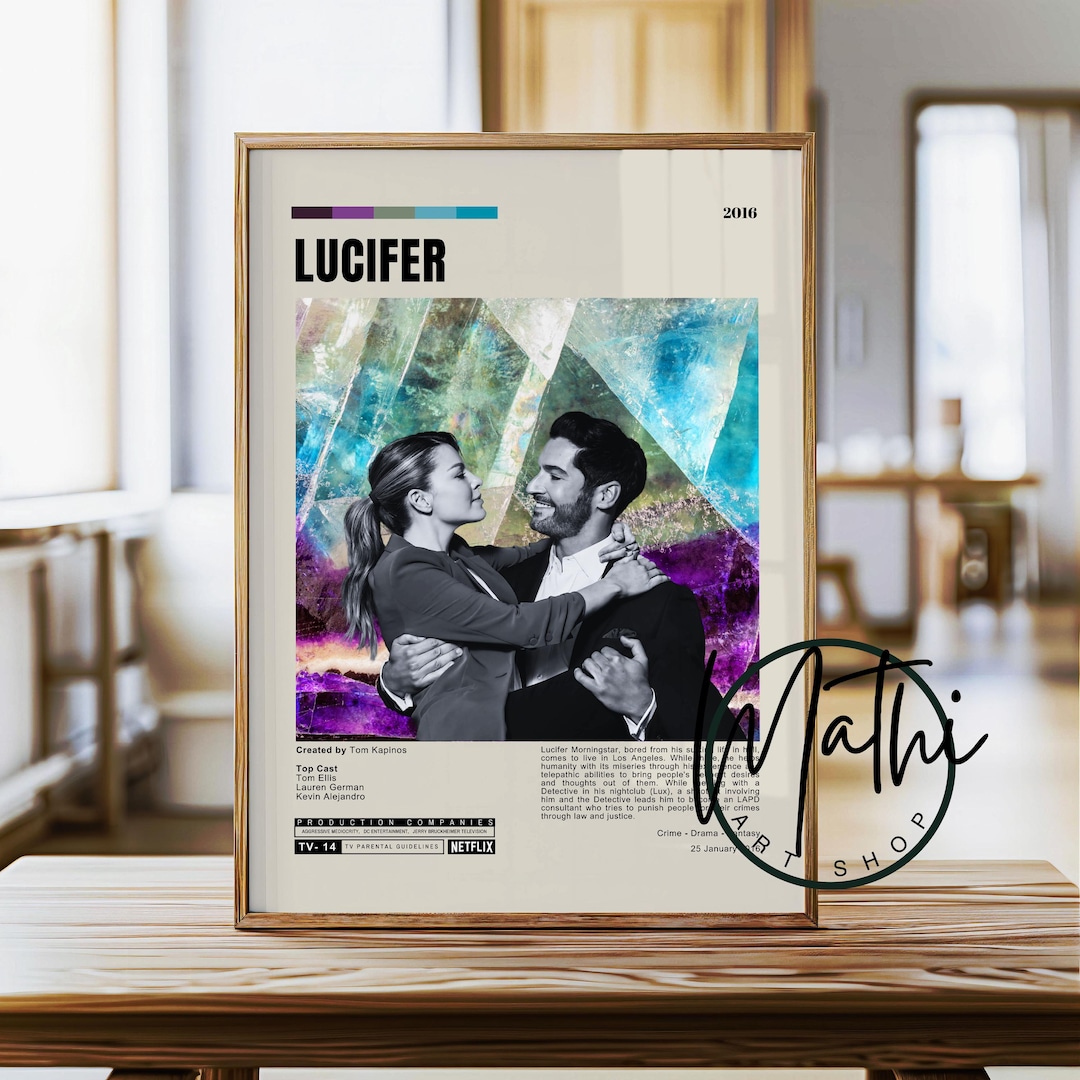 Lucifer TV Show Poster: Urban Fantasy Crime Drama (digital or Print ...