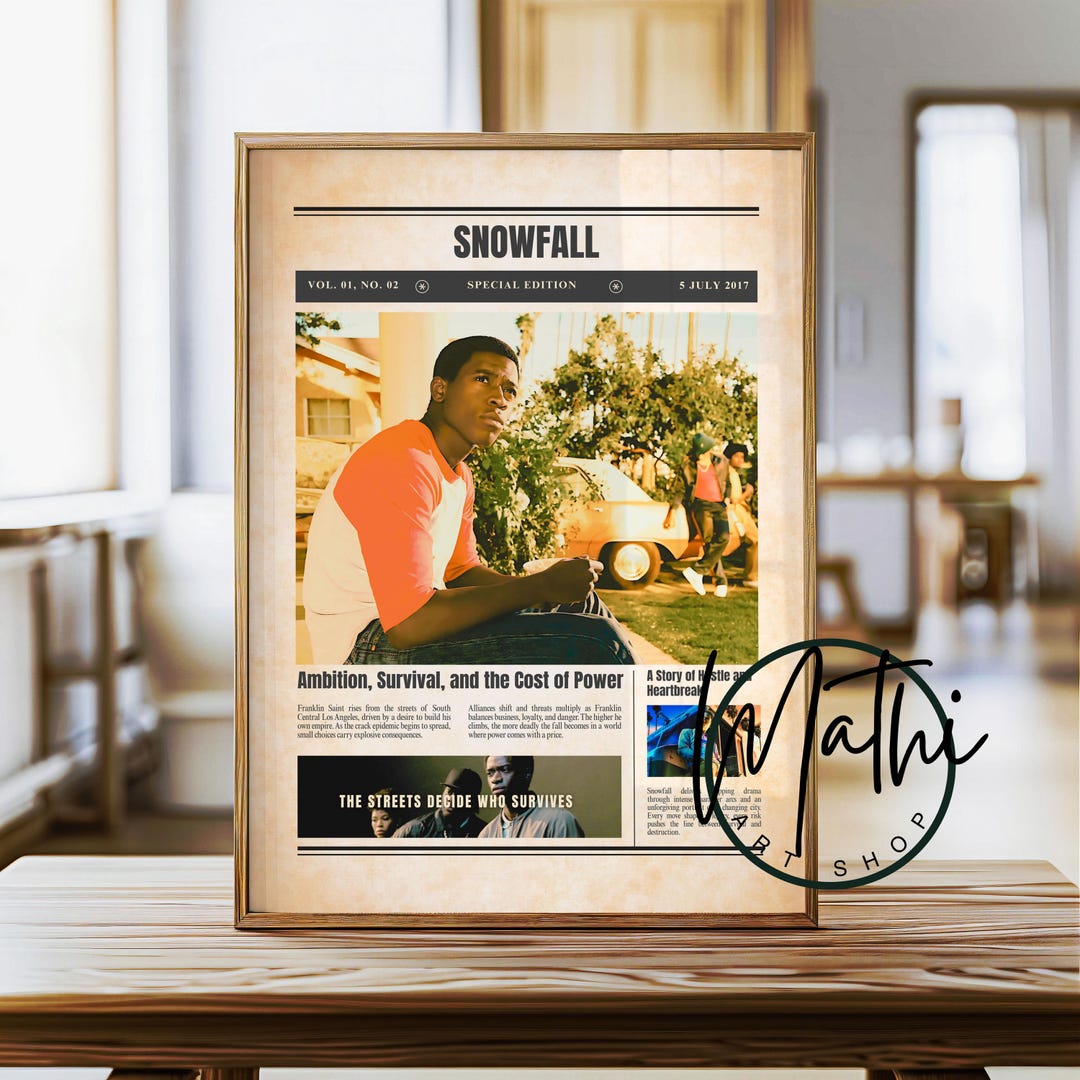 Snowfall TV Show Poster: Franklin Saint Crime Drama, Retro Wall Art - Etsy
