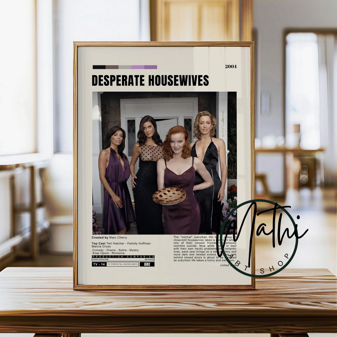 Desperate Housewives TV Series Poster: Minimalist Drama Comedy Show Art ...
