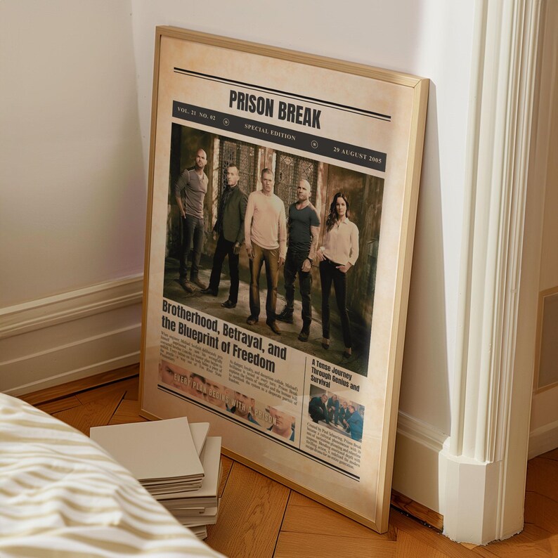 Prison Break TV Series Poster: Minimalist Cult Drama Wall Art - Etsy ...
